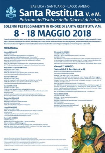 Solenni festeggiamenti in onore di Santa Restituta V.M. Solenni festeggiamenti in onore di Santa Restituta V.M.